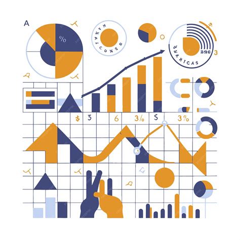 Premium Vector A Graphic Of A Graph With A Graph And A Graph With A