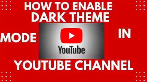How To Enable Dark Theme In YouTube Channel Dark Mode Or Dark Appearance YouTube
