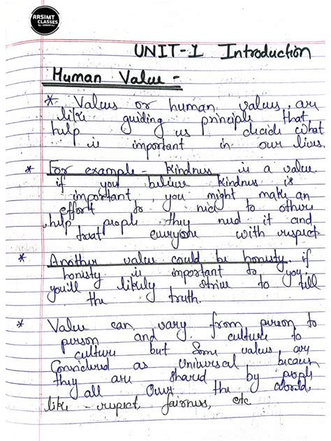 Uhv Unit 1 Complete Notes Rrsimt Classes Pdf
