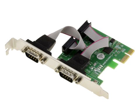 Pci Express Pcie Serial Rs232 2 Port Controller Board Asix 99100 Chipset Low And High