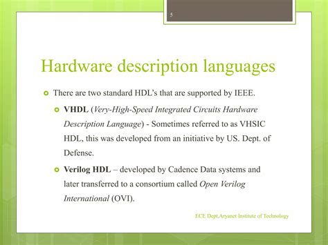 Hardware Description Languages Pptx