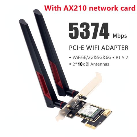 Desktop Wi Fi 6 Intel Ax210 Pcie Wifi Adapter Bluetooth 5 2 3000mbps