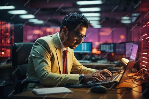 Premium Ai Image Engineer Working On A Computer In Office Engineering And Architecture Concept