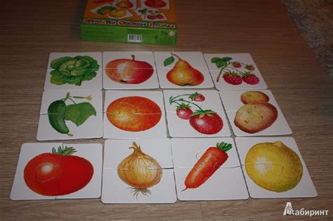 Книга Половинки Развивающая настольная игра Фрукты овощи ягоды Купить книгу читать