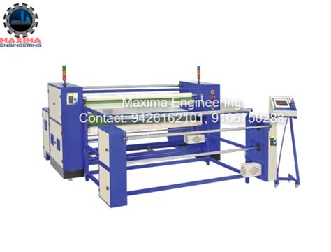 Semi Automatic Mild Steel Textile Sublimation Fusing Machine For Paper 3 Kw To 10 Kw Per Hour
