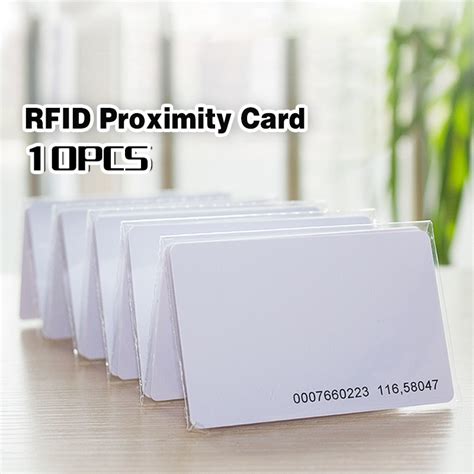10pcs Rfid Card Intelligent 125khz Rfid Proximity Card Ent Proximity Ic Smart Card Tag Shopee