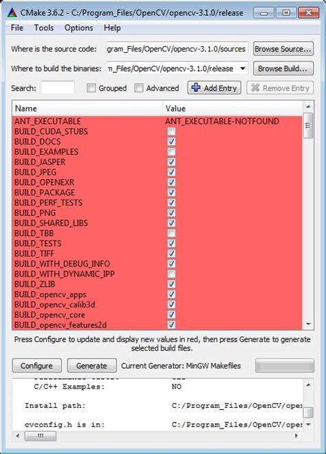 Compile Opencv Software For Windows With The Mingw W64 Gcc C