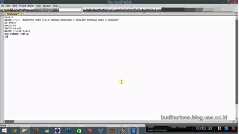 Tutorial Fortran 95 Youtube