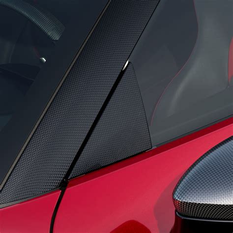 Ferrari Genuine Carbon Fibre Window Triangle Trim Kit