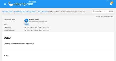 Rethink Workflow Support Branding Design Request