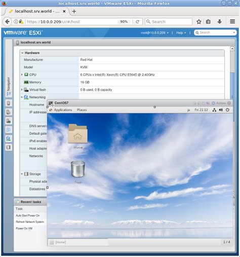 Centos 7 Kvm Vmware Esxi On Kvm Server World