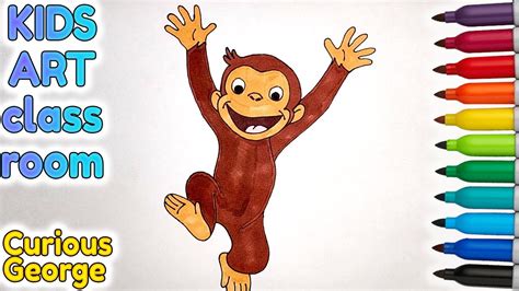 How To Draw Curious George Easy Youtube