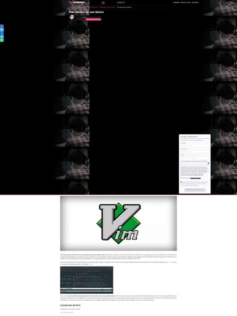 Vim Manual De Uso Básico Openwebinars Pdf Archivo De