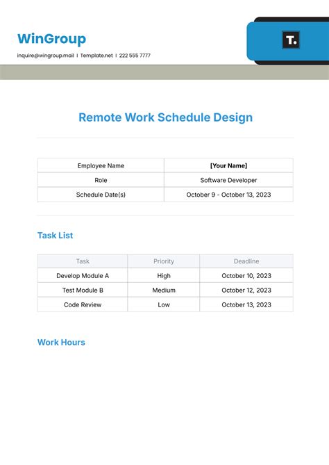 Free Shift Schedule Template To Edit Online