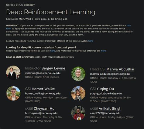 教程推荐｜加州大学伯克利分校 Cs 285 深度强化学习课程 智源社区