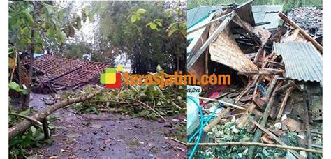 Puting Beliung Terjang Wilayah Sekaran Lamongan Puluhan Rumah Warga
