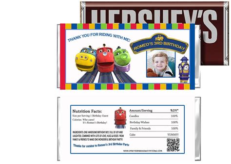 You Can Purchase Chuggington Train Birthday Goodie