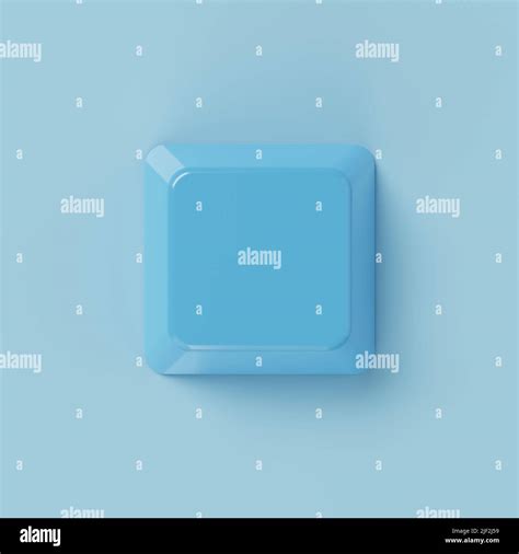 Blue Color Keyboard Input Button On Background Abstract Object And Technology Concept 3d