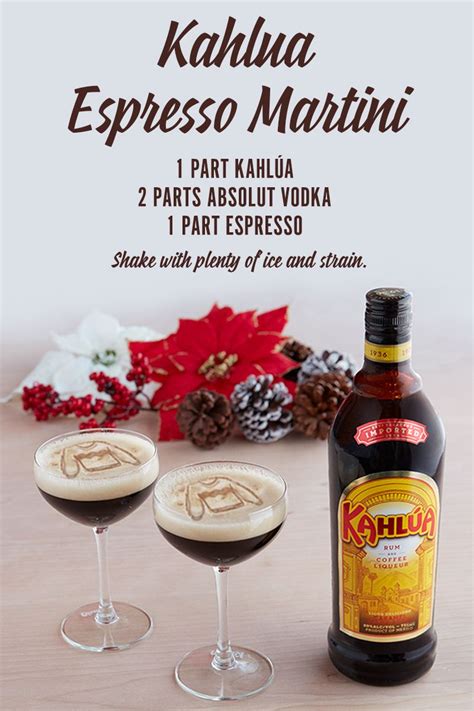 Espresso Martini Vanilla Vodka Kahlua Baileys