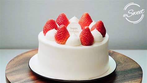 생크림 케이크ㅣ케이크 아이싱 하는 법 ㅣ생일케이크ㅣ제누와즈ㅣ 딸기 케이크 만들기 Youtube