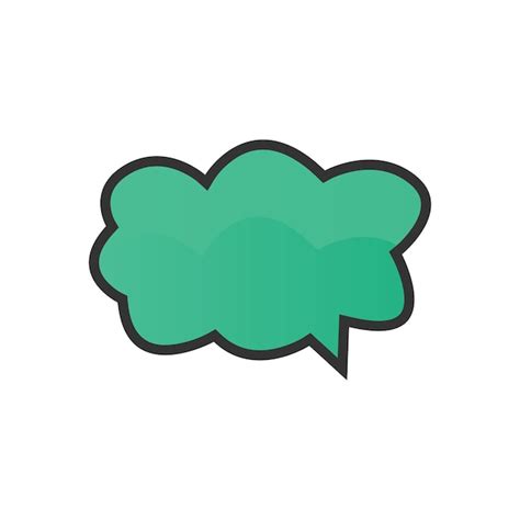 Premium Vector Gradient Speech Bubble Template