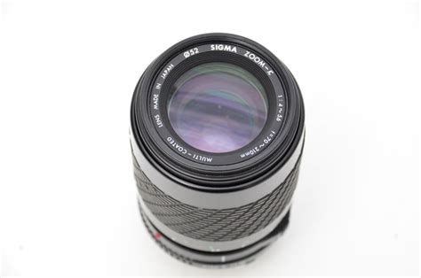 Used Sigma Zoom K 70 210mm F4 56 Multi Coated Minolta Md Mount Lens