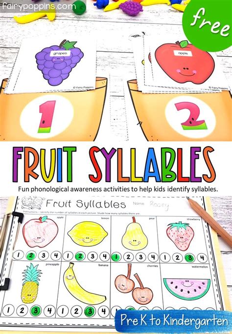 Syllable Activities To Develop Phonological Awareness Artofit