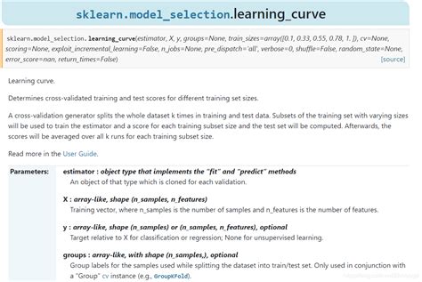 Sklearn Model Selection Learning Curve Csdn博客