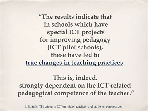 Ict In Education Examples Of Supporting The Teachers Ppt
