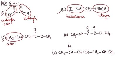 circle and nama the functional groups in the followin… solvedlib