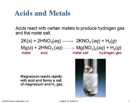 Acids And Metals Acids React With Certain Metals