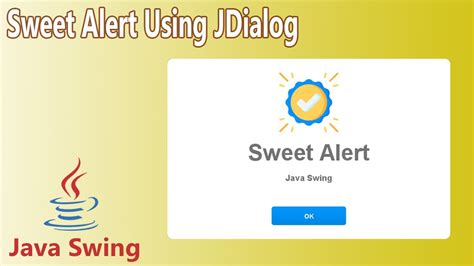 Java Swing Sweet Alert Using Jdialog Youtube