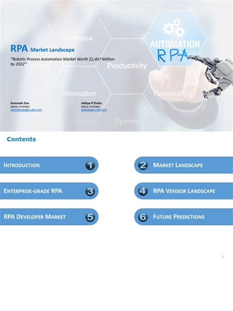 Rpa Market Landscape Pdf Automation Information Technology Management