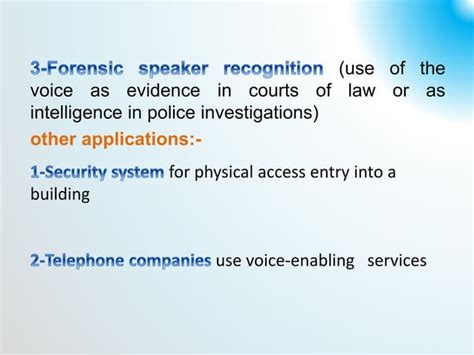 Pattern Recognition Voice Biometrics Pptx