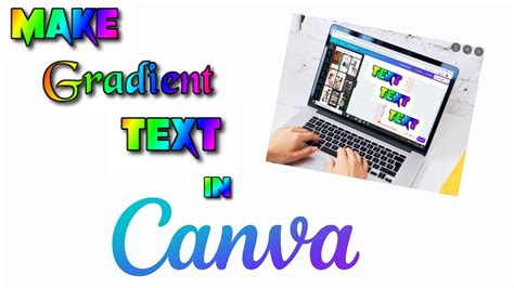 How To Make Multicolored Gradient Text In Canva Free Under 3 Minutes