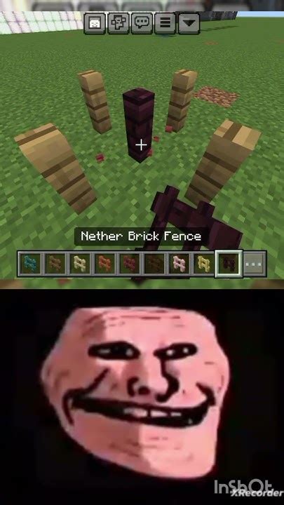 Minecraft Viral Fence Hack Minecraft Trending Youtube