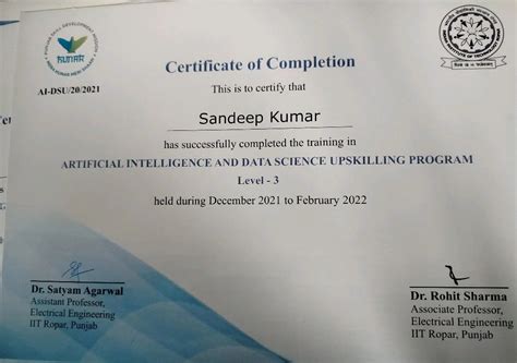 Sandeep Kumar On Linkedin I Have Successfully Completed The L3 Program That Was Held At Indian