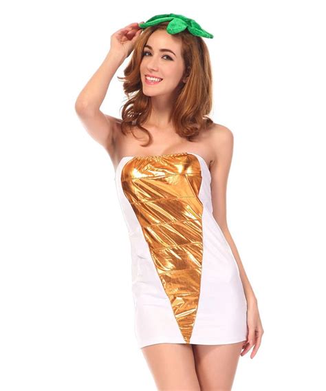 เซ็กซี่แครอทเครื่องแต่งกายมินิร้อนชุดเทศกาลสำหรับวันฮาโลวีนปาร์ตี้คอสเพลย์อาหารบทบาทเล่นเครื่อง