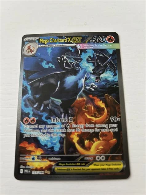 Mega Charizard X Ex 125094 Sir Phantasmal Flames Pokemon Card