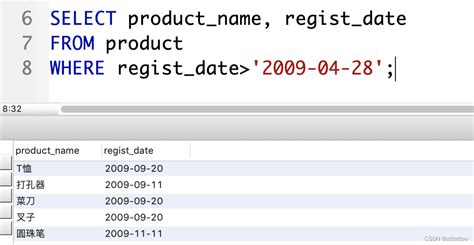 Sql第二章：基础查询与排序 Csdn博客