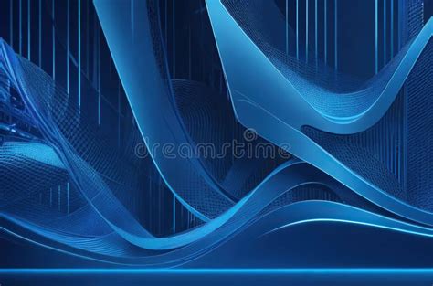Abstract Waving Particle Technology Background Design 3d Render Stock