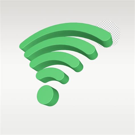 Premium Psd 3d Render Signal Battery Wifi Icon Symbol