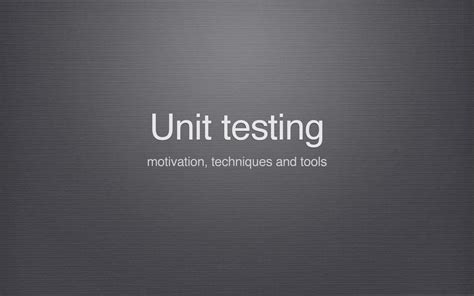 Unit Testing In Python Speaker Deck