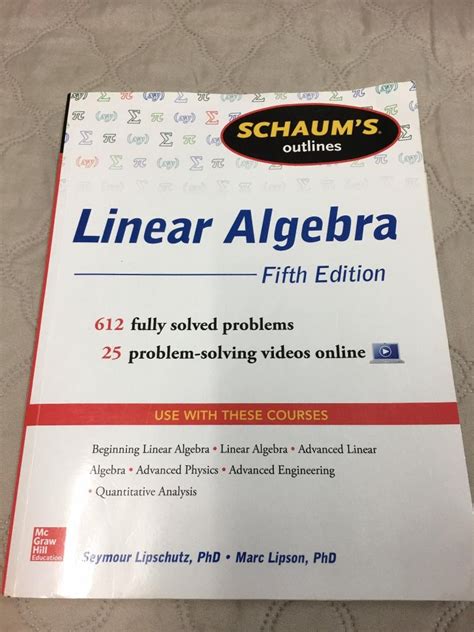 Schaums Outlines Linear Algebra Hobbies And Toys Books And Magazines Textbooks On Carousell