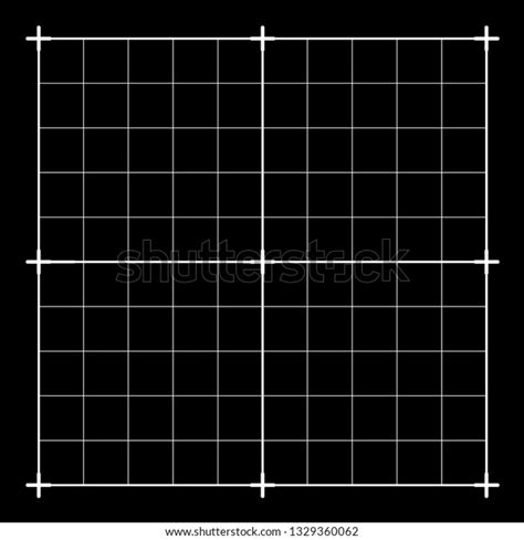 Measured Grid Graph Plotting Grid Corner Vector De Stock Libre De Regalías 1329360062