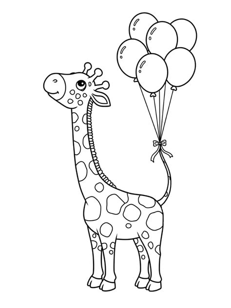 Dibujos Para Colorear De Jirafas Para Niños