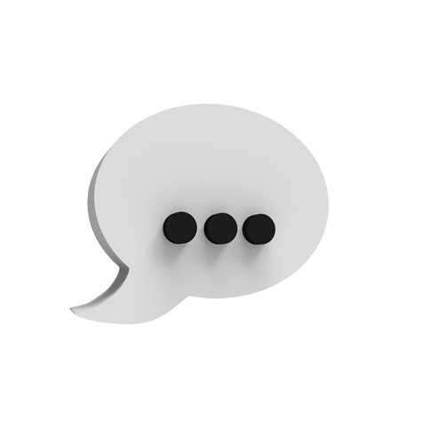 A Speech Bubble With Three Dots On It 45849014 Png