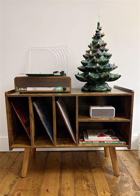 Vintage Christmas Retro Record Player Setup Its Me Christyb