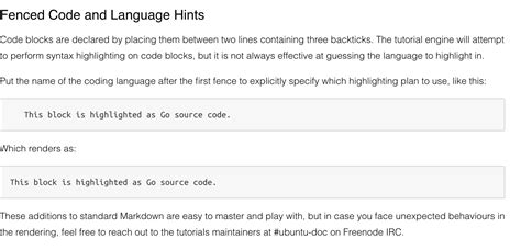 Tutorials On Tutorials Formatting Broken · Issue 503 · Canonical Web