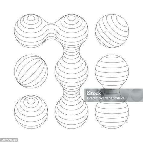 메타볼은 볼을 와이어프레임으로 연결했습니다 Y2k 라인 구형을 조각으로 자르는 평행 평면의 3d 물결 모양 그리드 벡터 와이어 워프 및 원형 메쉬 랩 기하학적 기술 분자 3